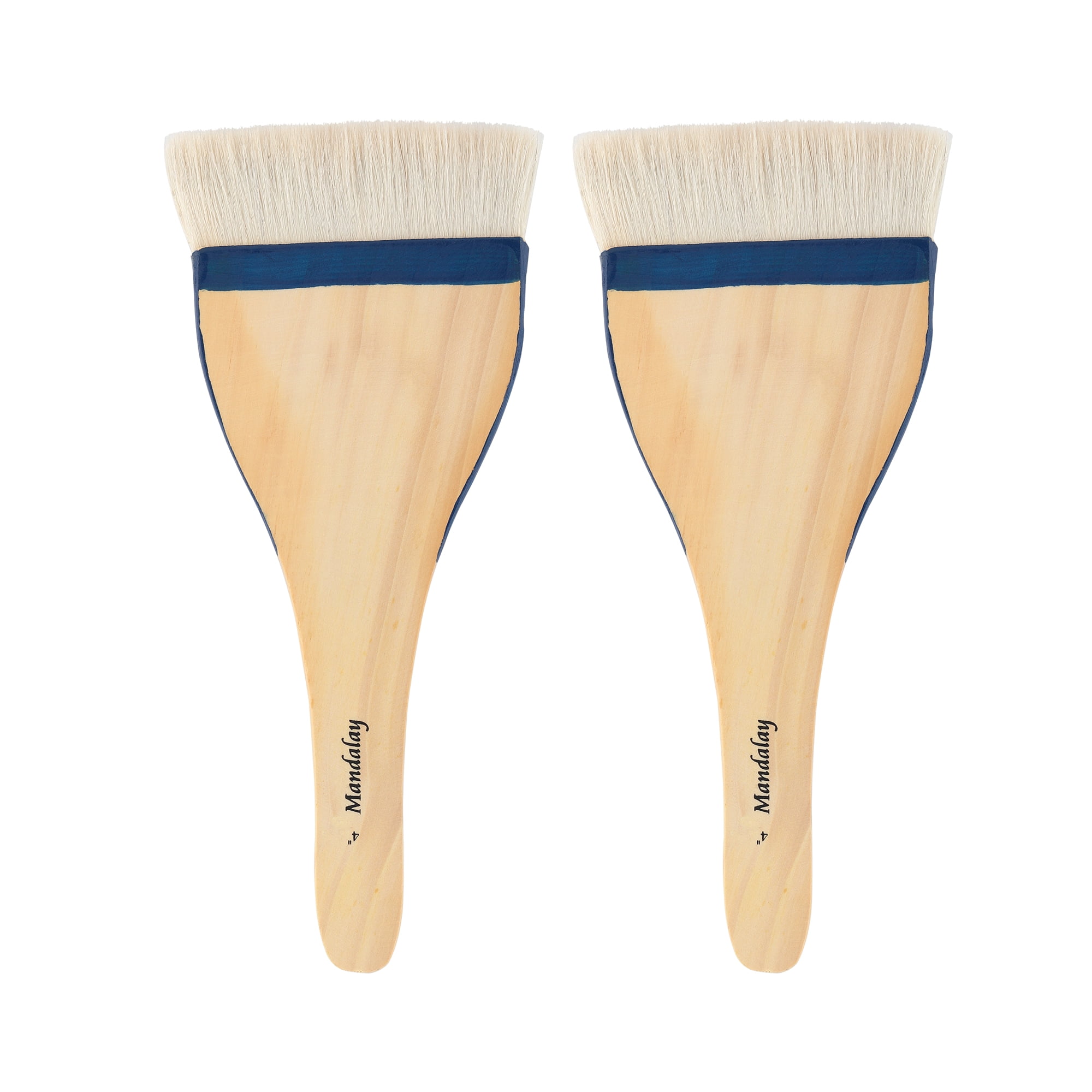 Creative Mark Mandalay Professional Goat Hair Hake Brush - Set of 2 - 4 ...