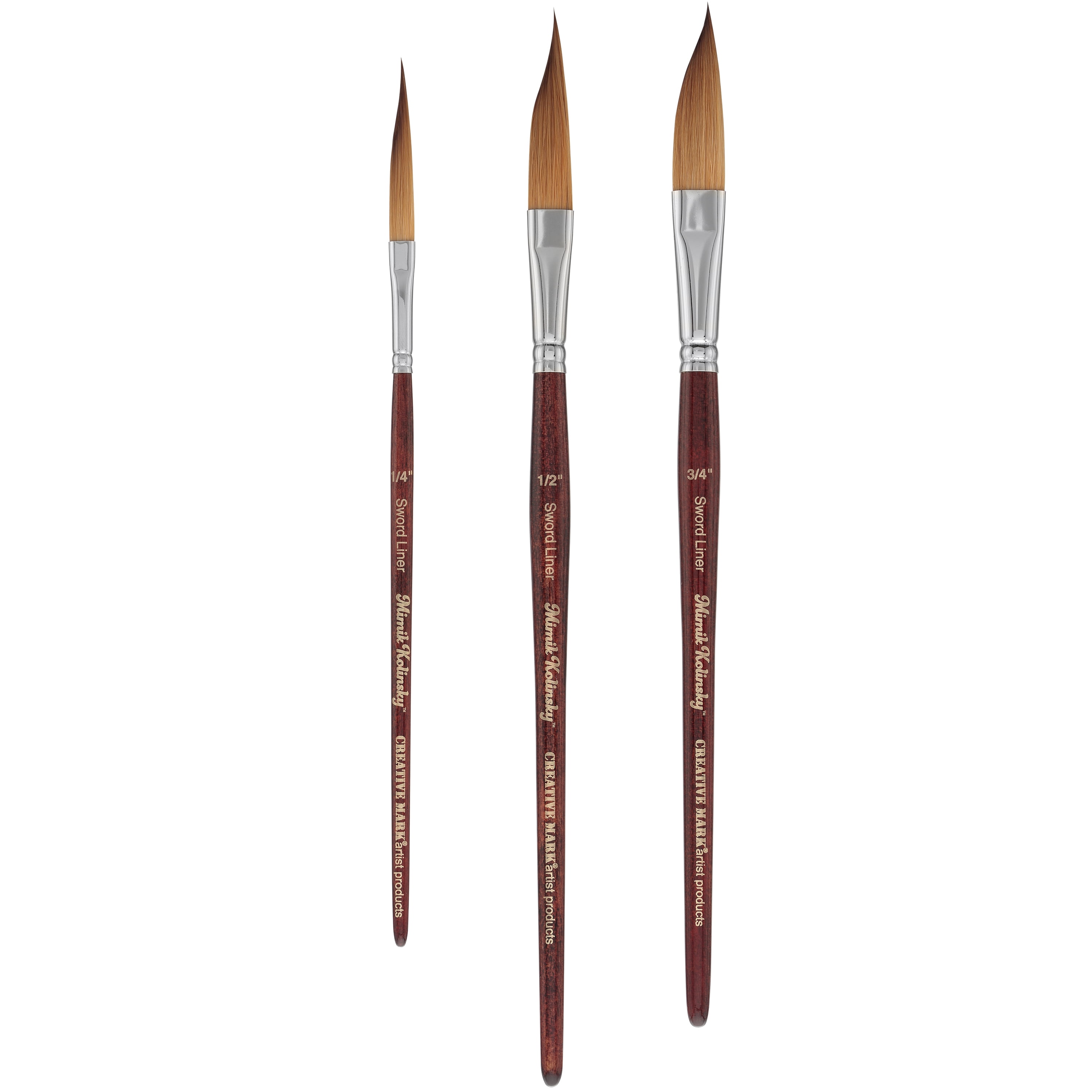 Creative Mark Mimik Kolinsky Synthetic Sable Short Handle Brushes And ...