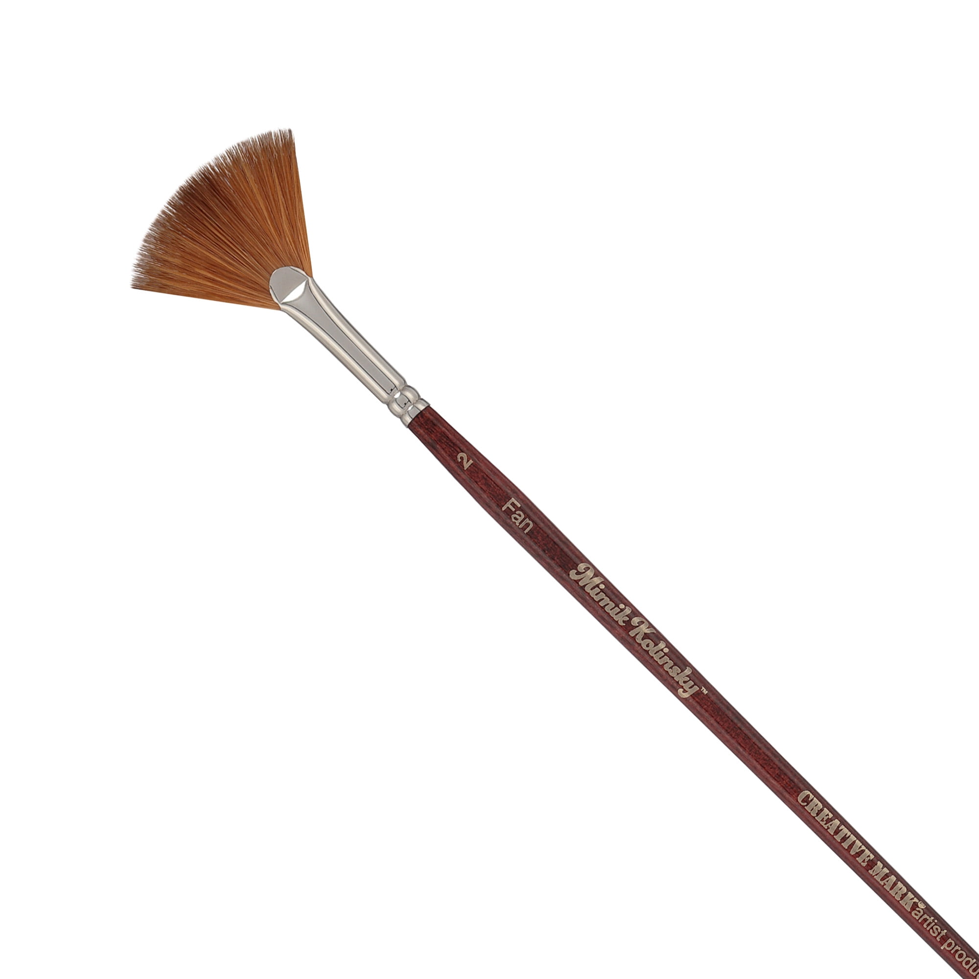 Creative Mark Mimik Kolinsky Watercolor Brush - # 2 Fan - Short Handle ...