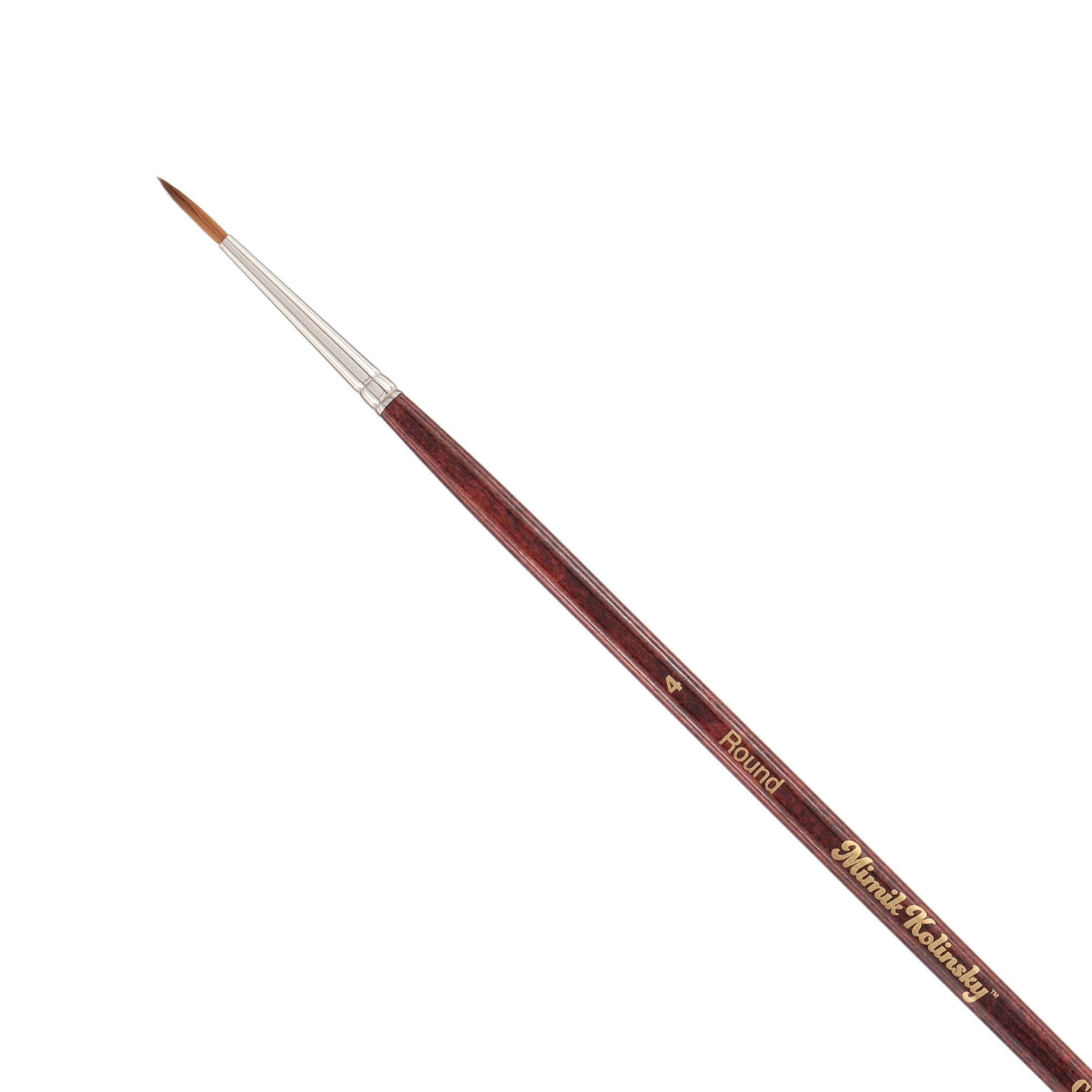 Creative Mark Mimik Kolinsky Watercolor Brush - # 4 Round - Long Handle ...