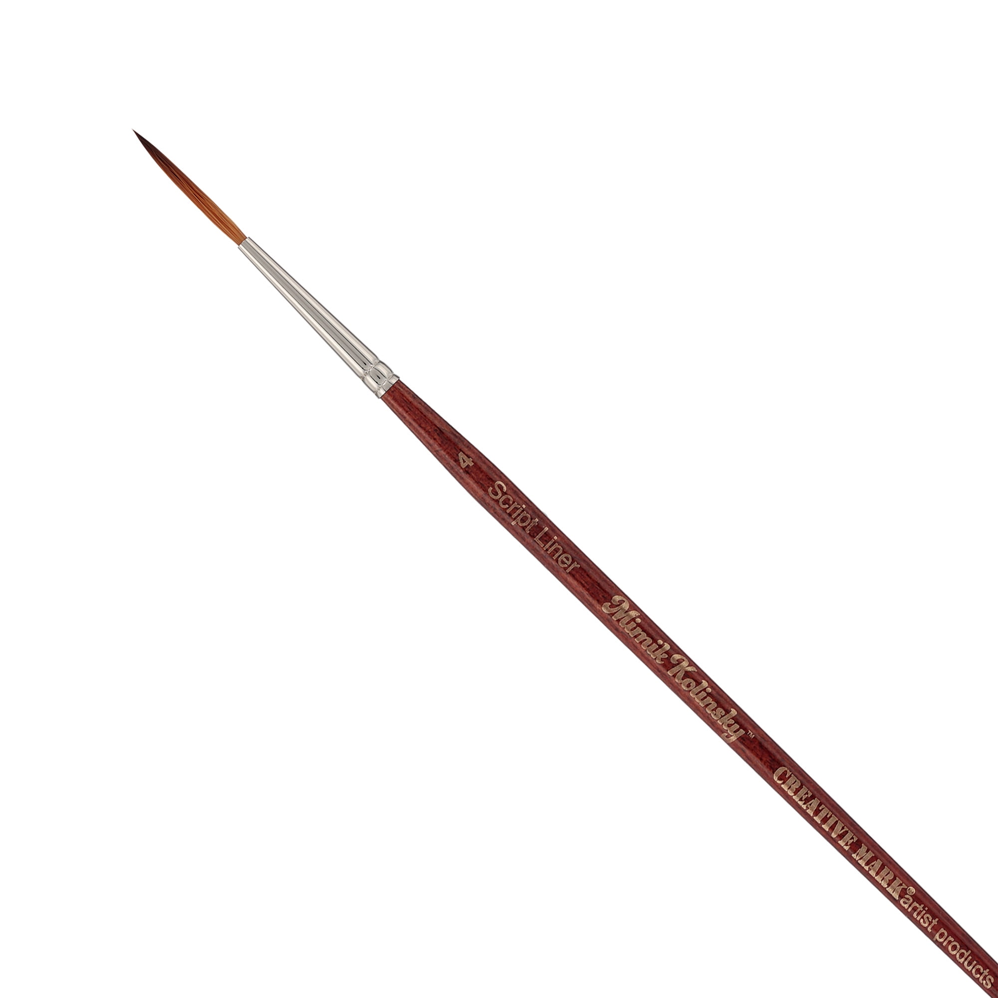 Creative Mark Mimik Kolinsky Watercolor Brush - # 4 Script Liner ...