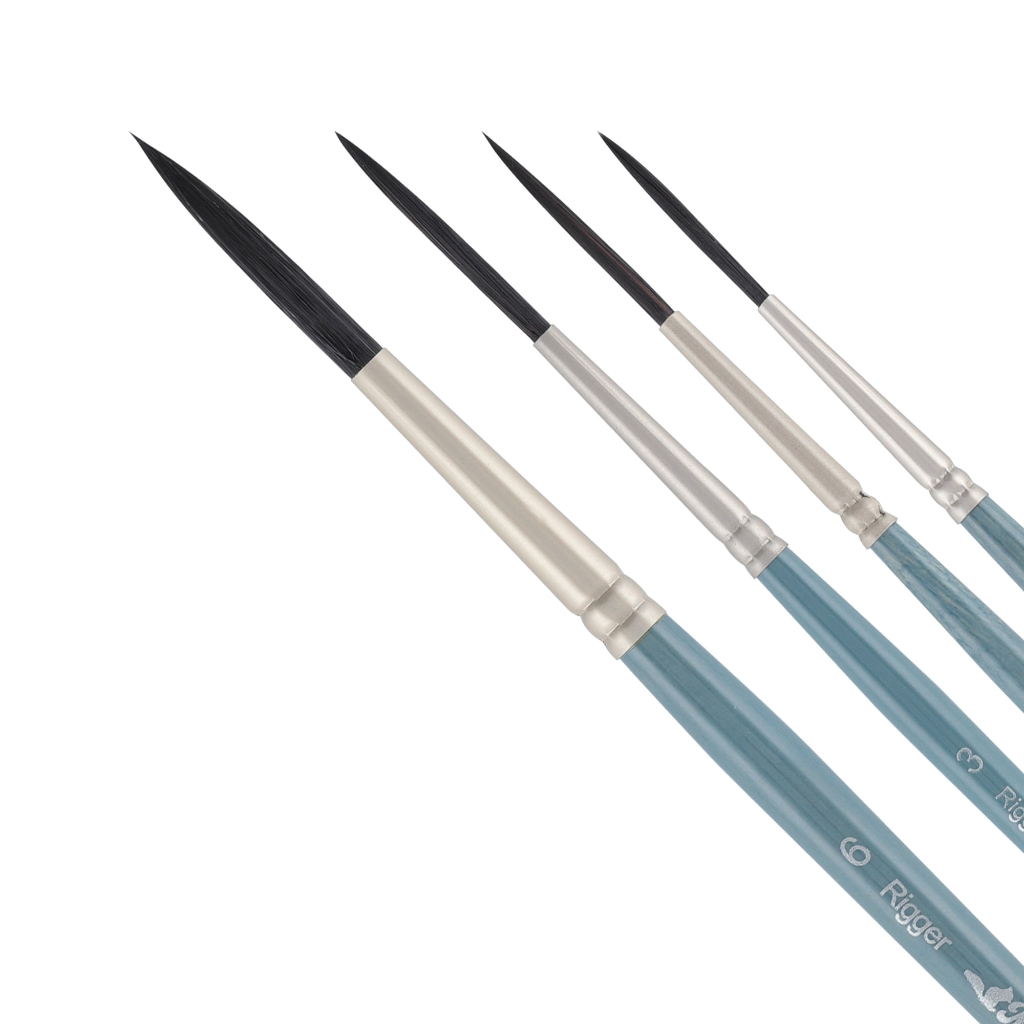 Mimik Professional Watercolor Brushes - Rigger Set of 4 - Synthetic ...