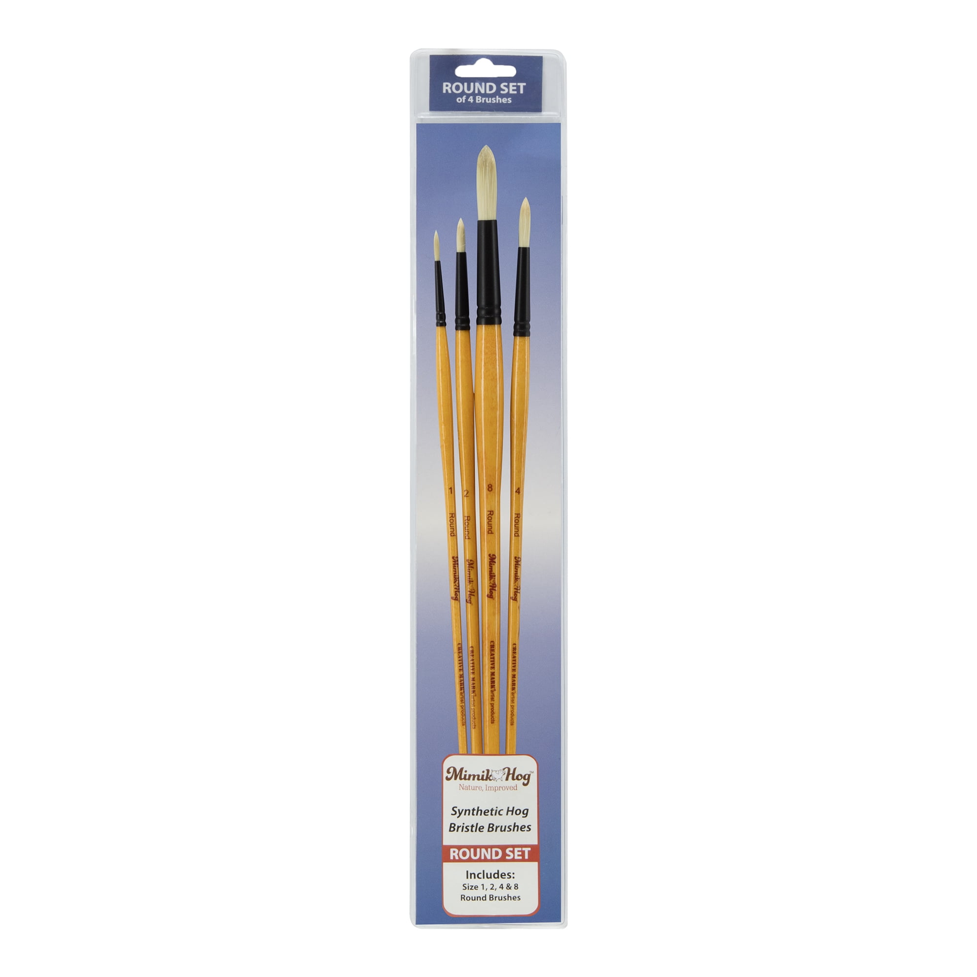 Creative Mark Paint Brush Set Mimik Hog Professional Synthetic Hog ...