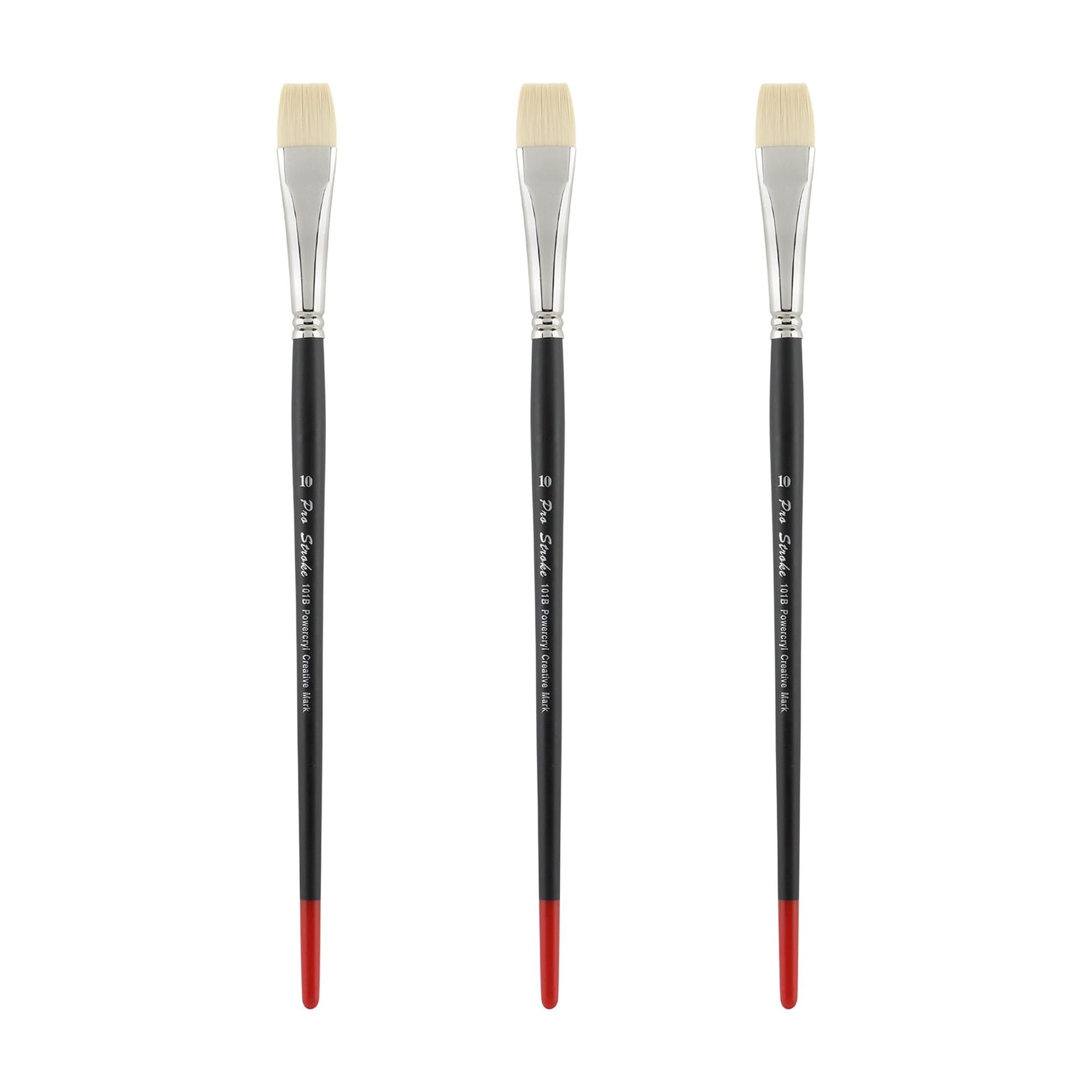 Creative Mark Powercryl Ultimate Acrylic Paint Brushes- Bright #10 Set ...