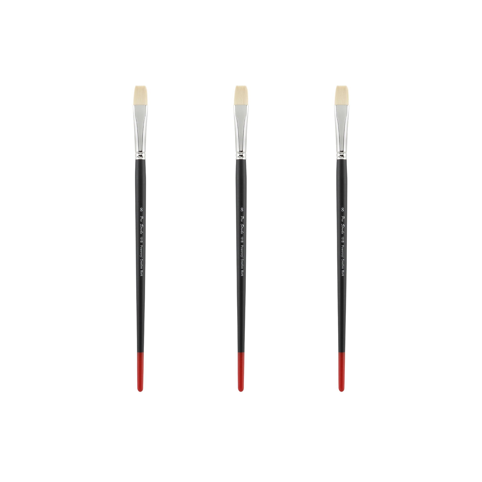 Creative Mark Powercryl Ultimate Acrylic Paint Brushes - Bright #8 Set ...