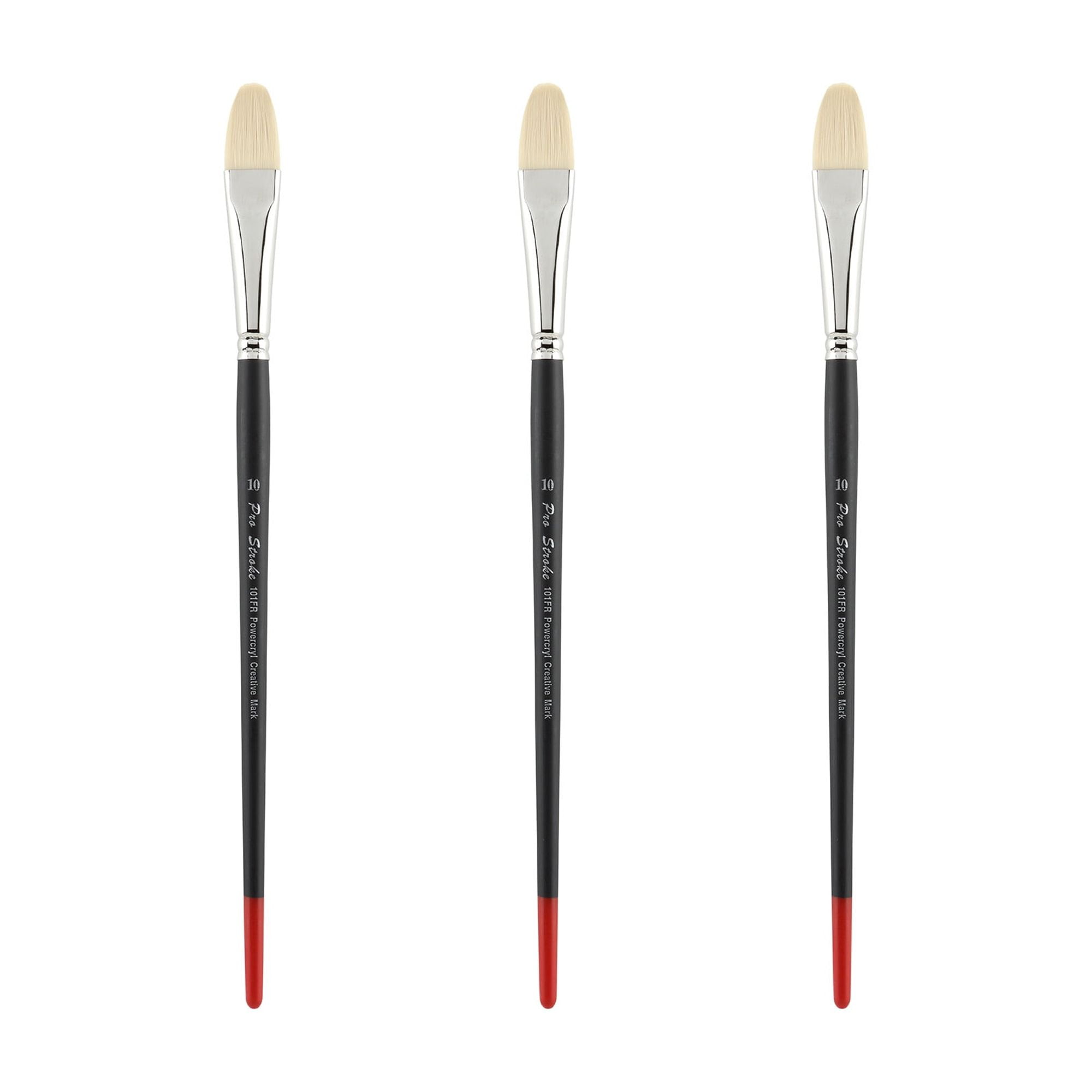 Creative Mark Powercryl Ultimate Acrylic Paint Brushes- Filbert #10 Set ...