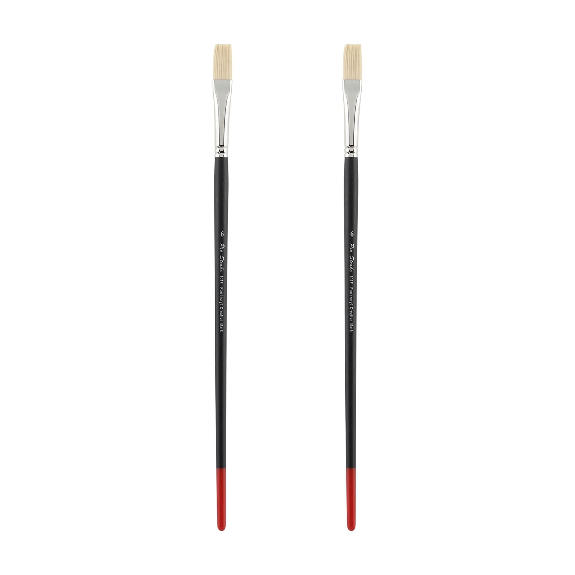 Creative Mark Powercryl Ultimate Acrylic Paint Brushes - Flat #6 Set of ...