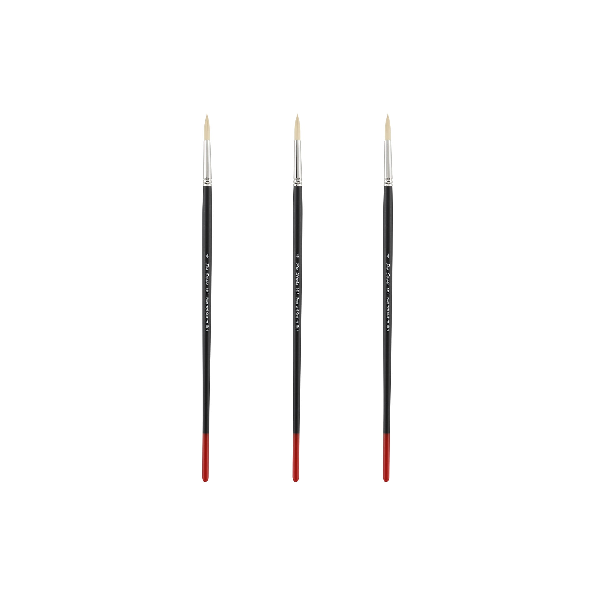 Creative Mark Powercryl Ultimate Acrylic Paint Brushes - Round #4 Set ...