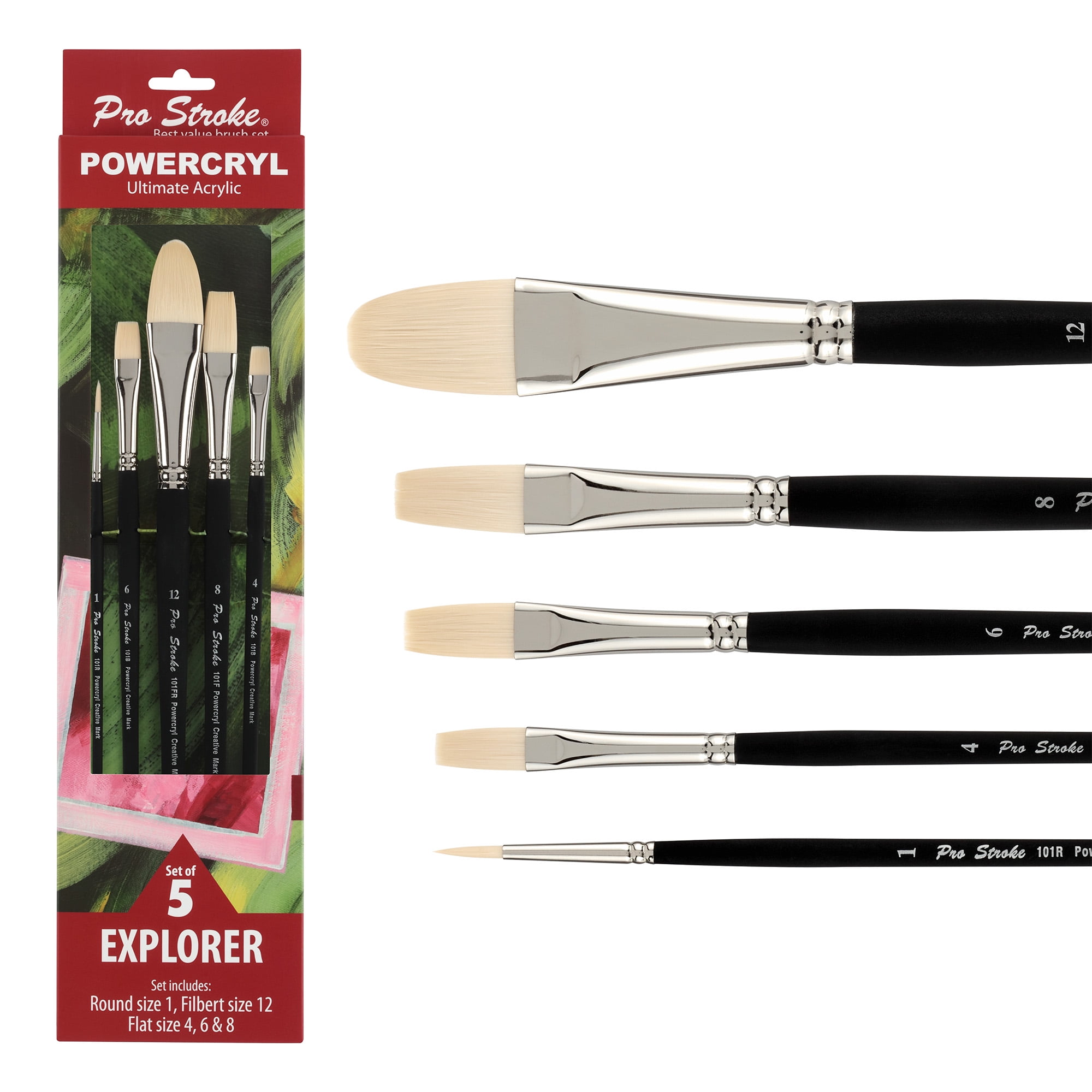 Creative Mark Pro-Stroke Powercryl Acrylic Paint Brushes - Explorer ...