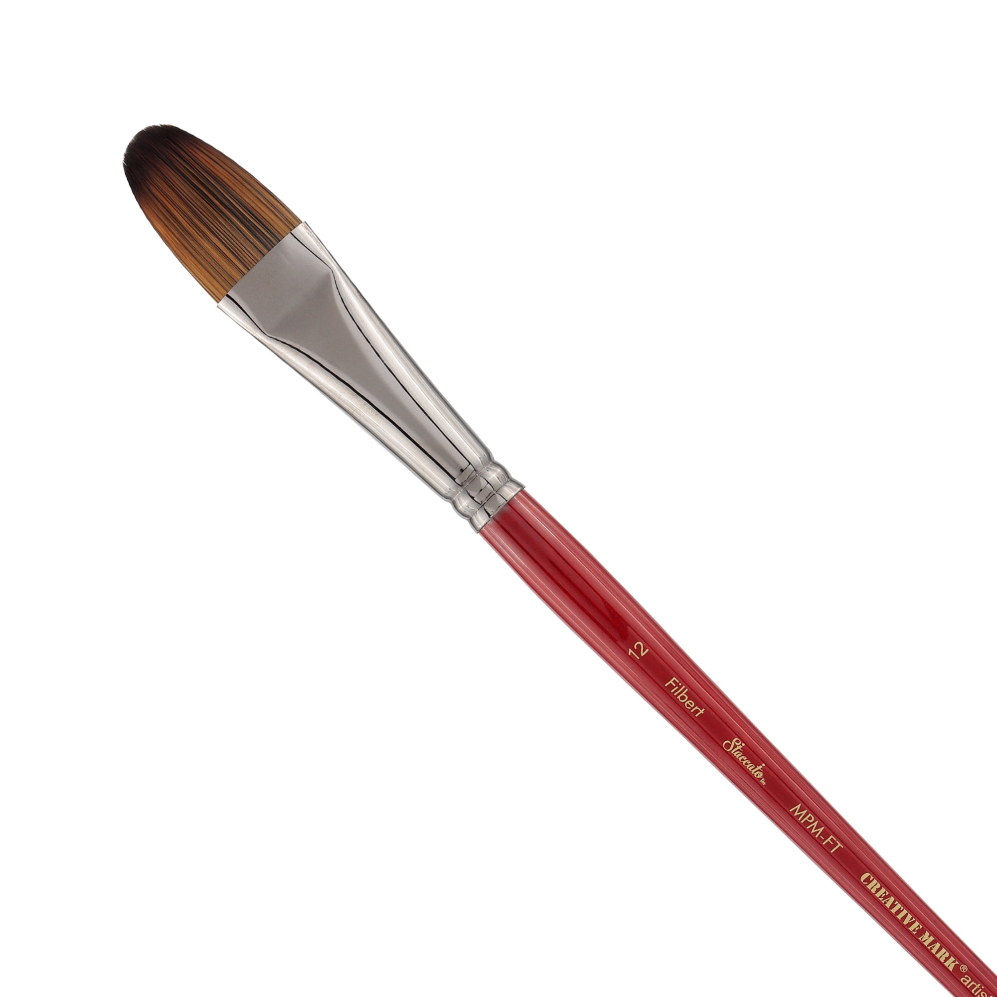 Creative Mark Staccato Artist Paintbrush - Filbert Size 12 - Synthetic ...