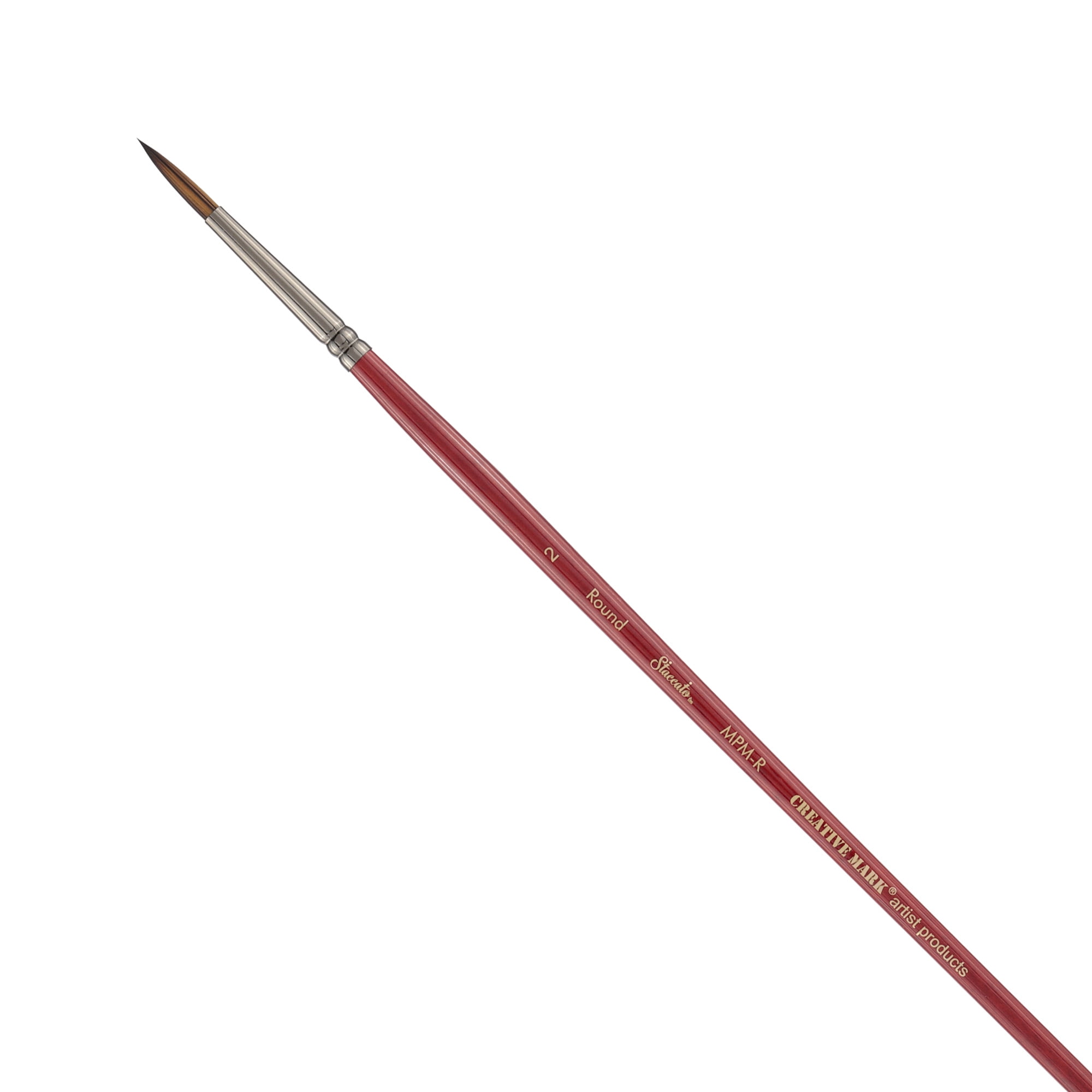 Creative Mark Staccato Artist Paintbrush - Round Size 2 - Synthetic ...