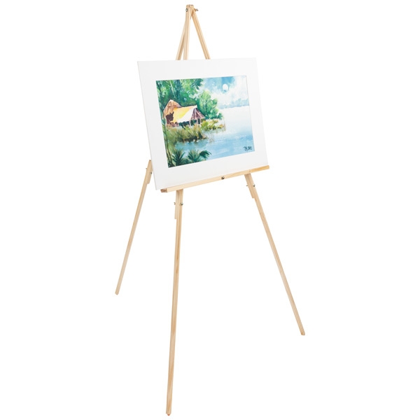 Creative Mark Thrifty Wood Tripod Display Easel Stand for Painting Pack ...