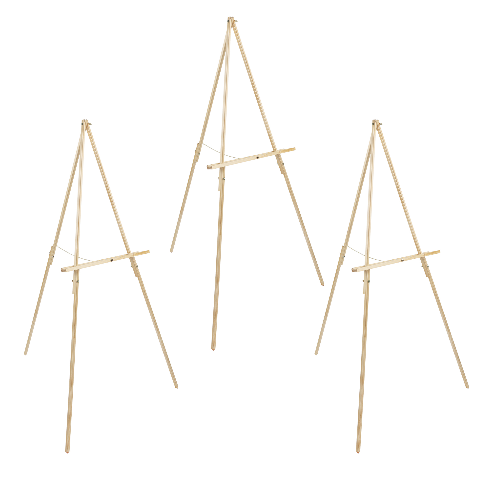 Creative Mark Thrifty Wood Tripod Display Easel Stand for Painting Pack ...