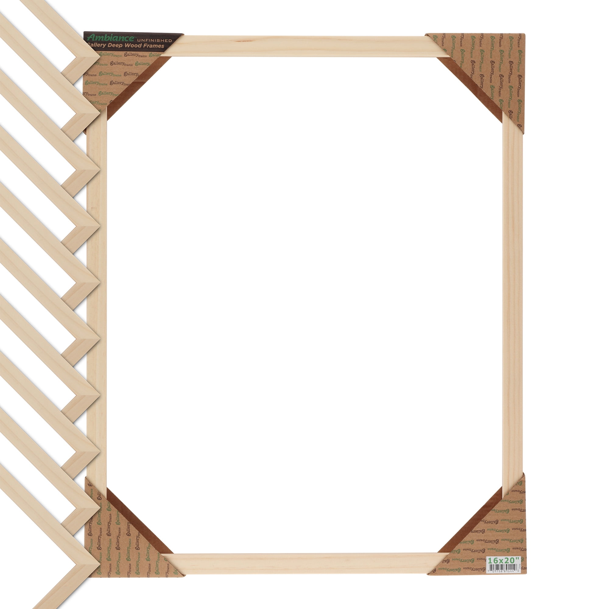 Creative Mark Unfinished Deep Gallery Frame, 10-Pack, 16x20" Open Back ...