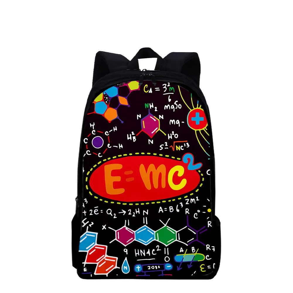 Creative Math Formula Print Backpack Student Bag Book Bag Teenager ...