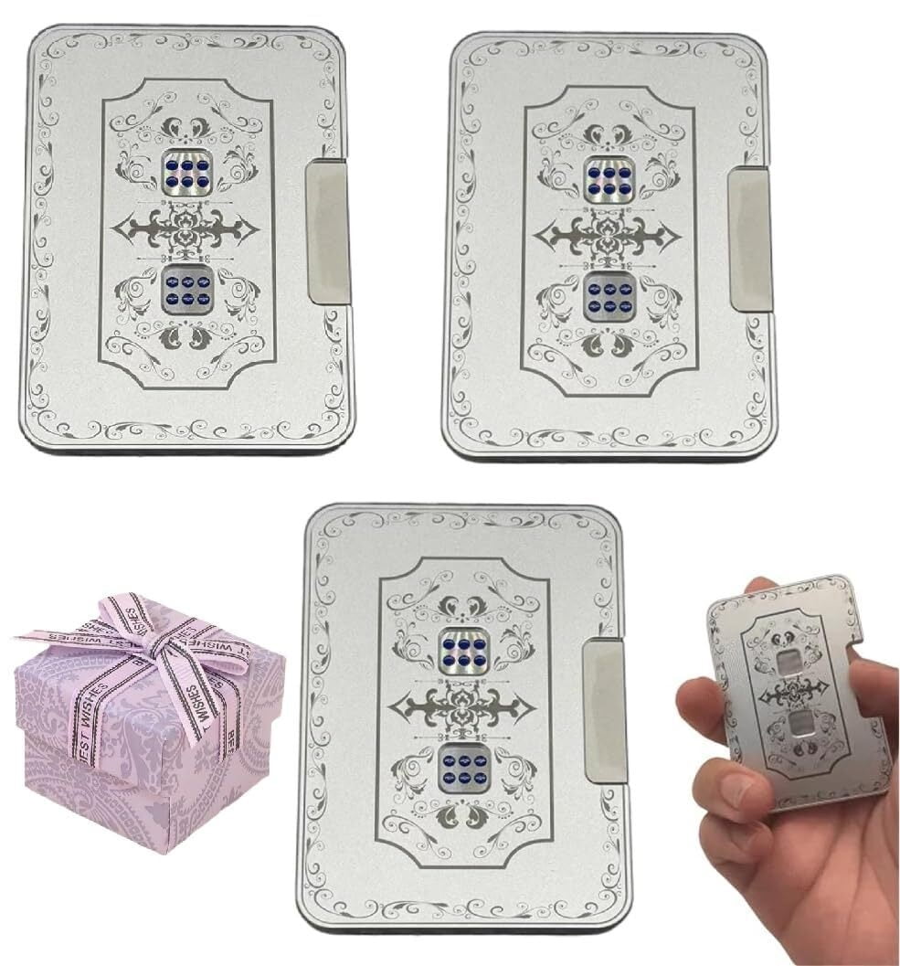 Creative Mechanical Dice 3D Auto-Transform Dice Fidget Toy, Aluminum ...