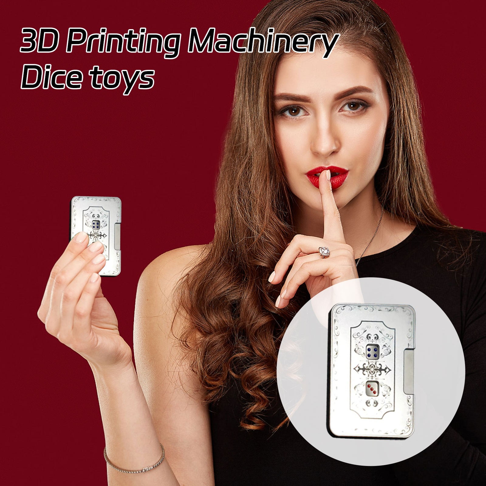 Creative Mechanical Dice Spinner,3d Mechanical Dice Fidget Toy,EDC ...