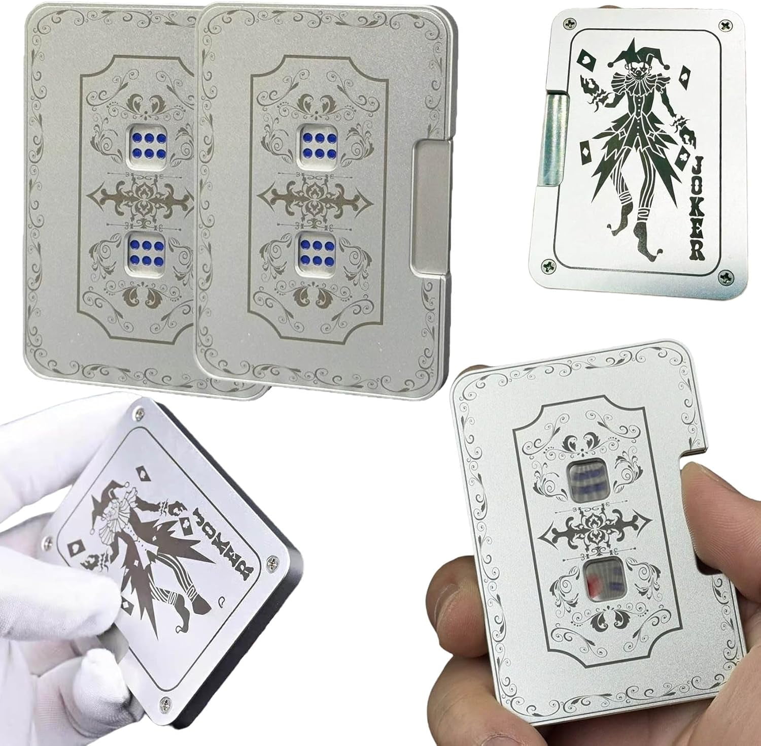 Creative Mechanical dice fingertip Game Toys, Dice Spinner, Aluminum ...