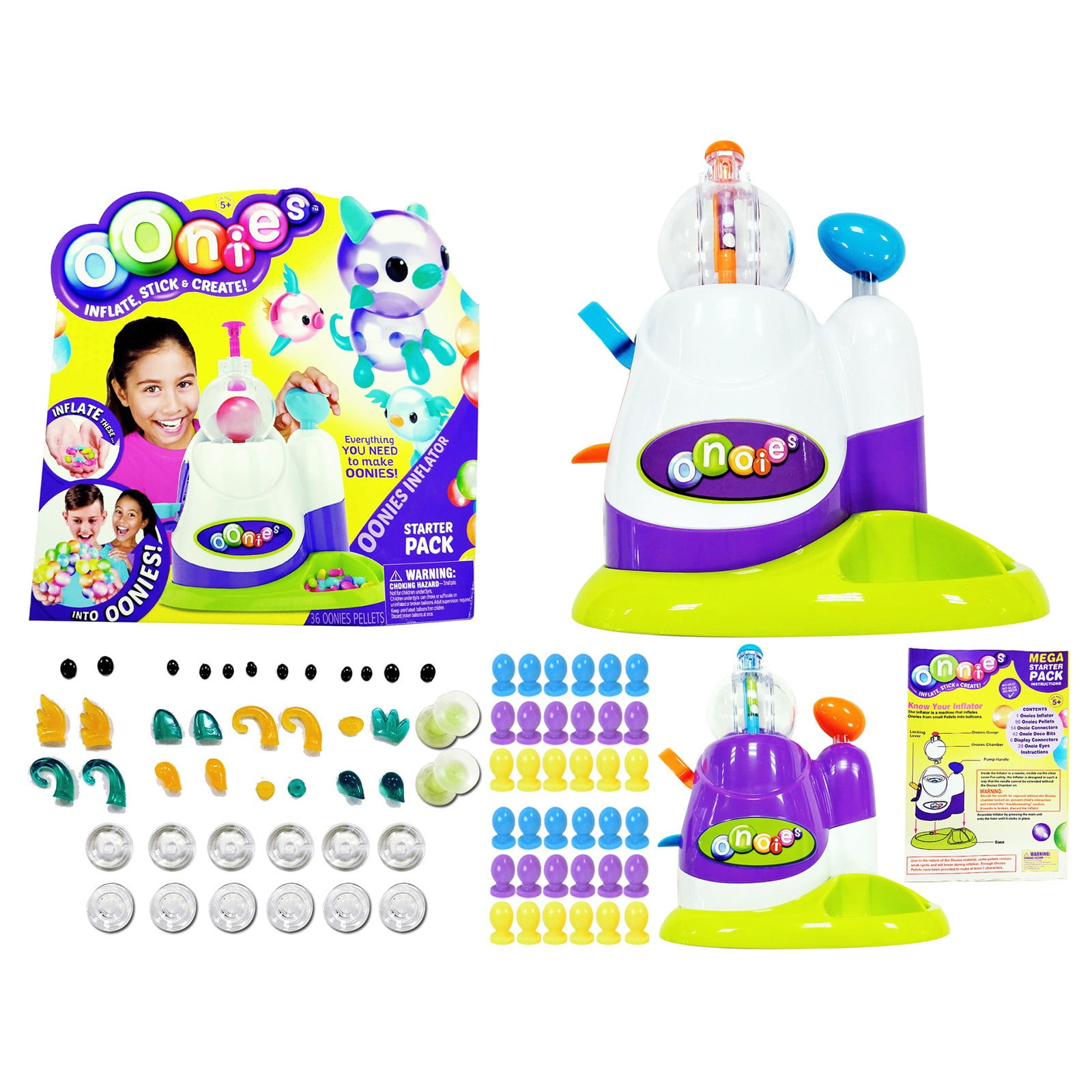 Creative Mega Pack Children Sticky B Alloon Toy DIY Inflator Bubble DIY ...