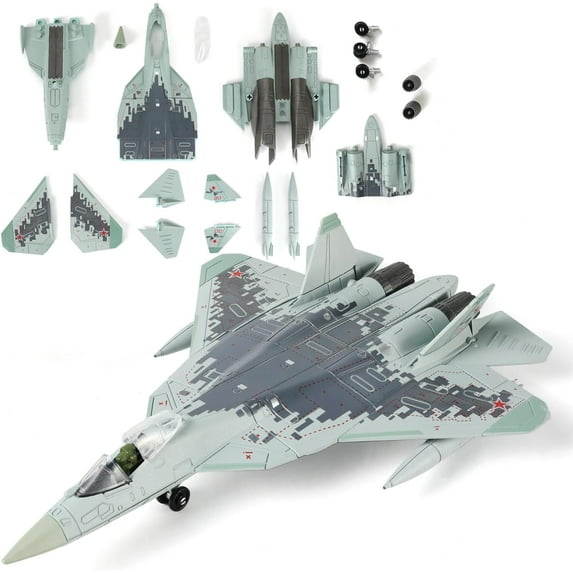 Creative Military Series Building Blocks F14 Su57 F22 M1070 Military ...