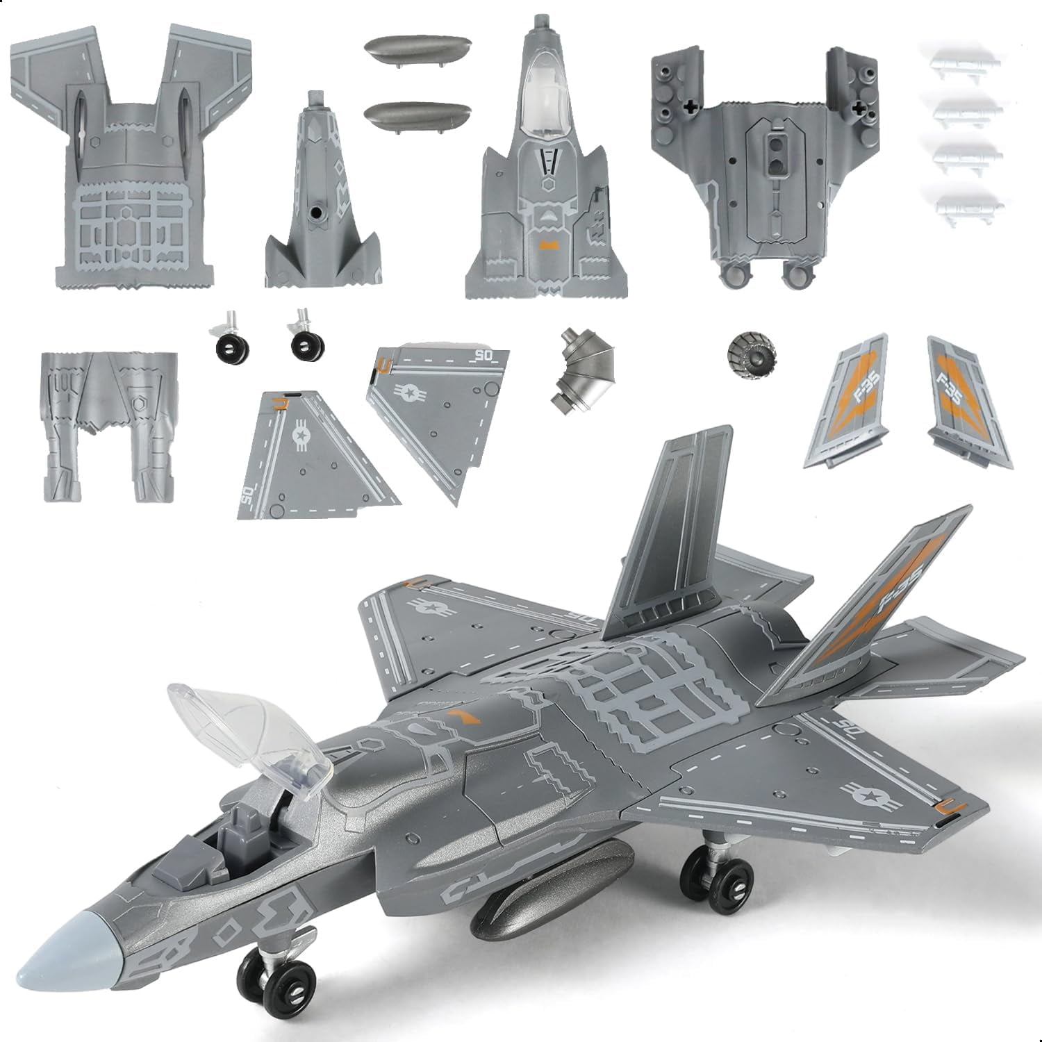 Creative Military Series Building Blocks F14 Su57 F22 M1070 Military ...