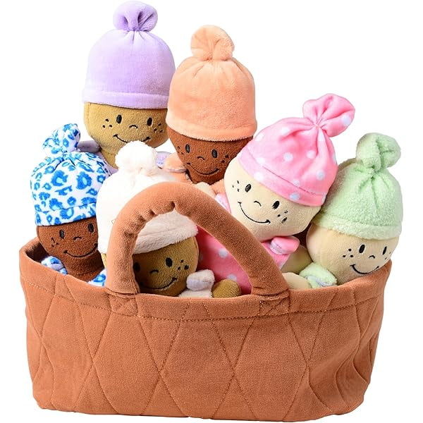 Creative Minds Basket of Babies Soft Baby Dolls, Sensory Toys ...