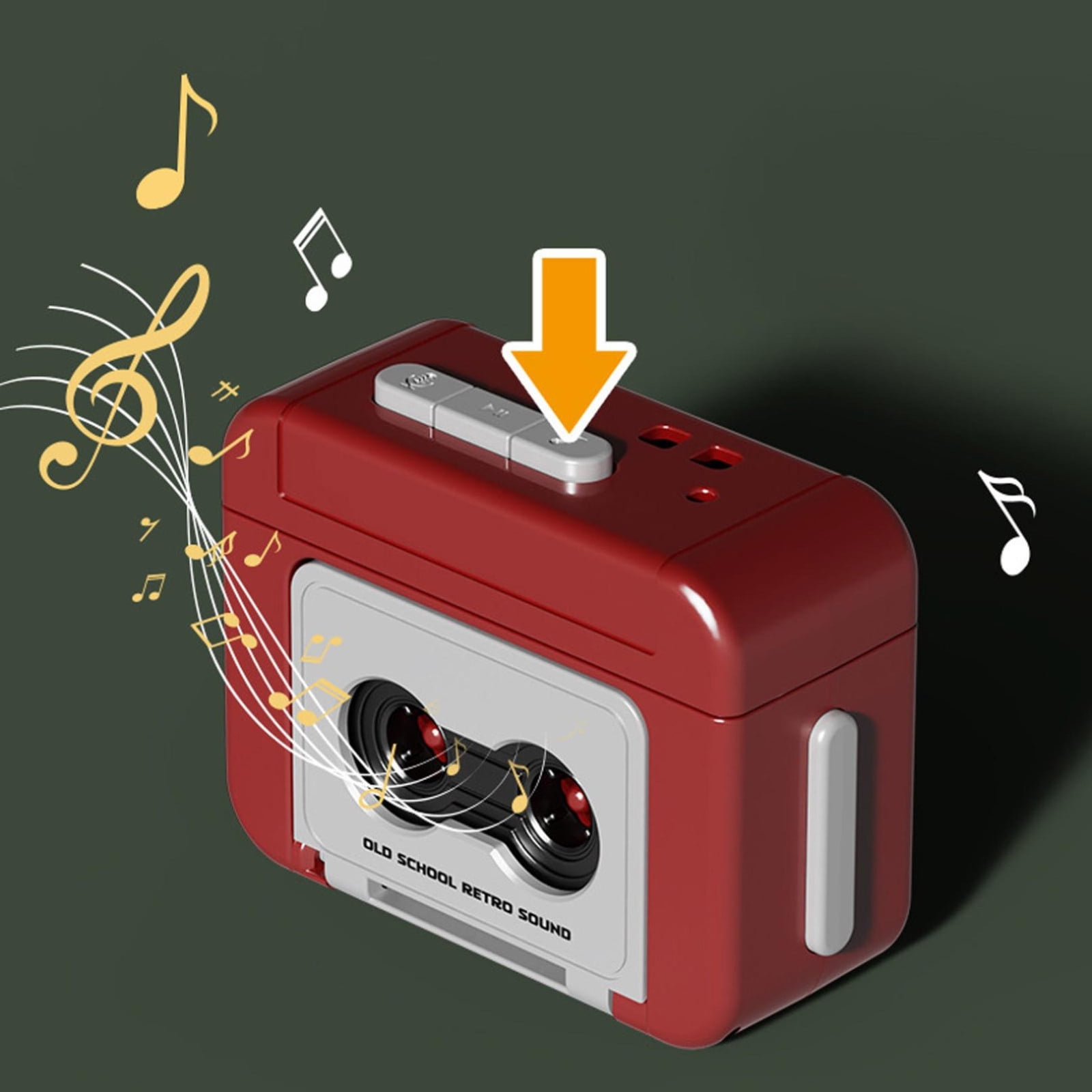 Creative Mini Tape Recorder Keychain – Portable Retro Recorder Keychain ...