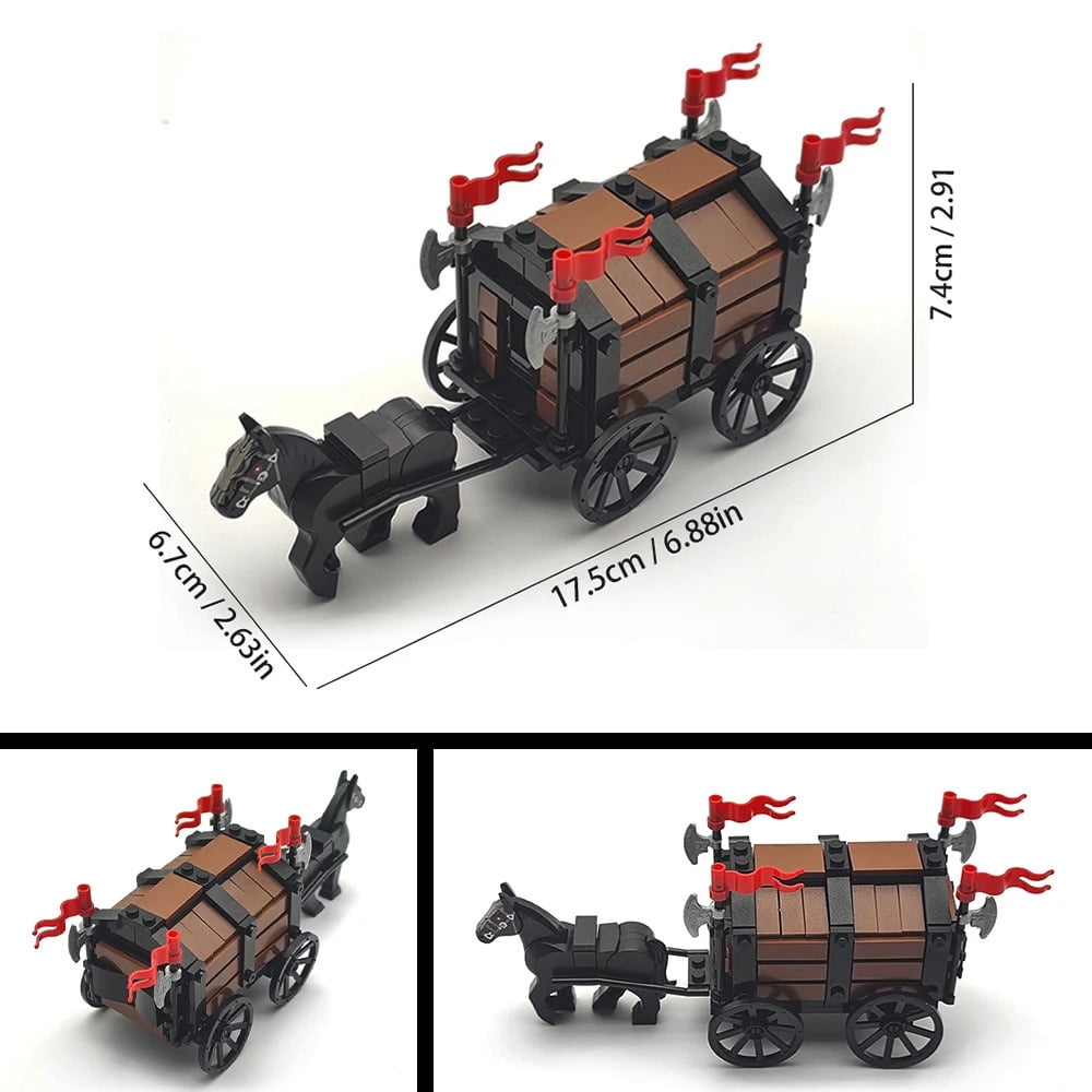 Creative Moc Medieval Military Carriage Model Western Carriage ...