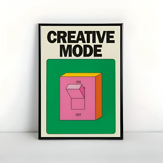 Creative Mode Colorful Wall Art Poster Vibrant Modern Home Decor Print ...