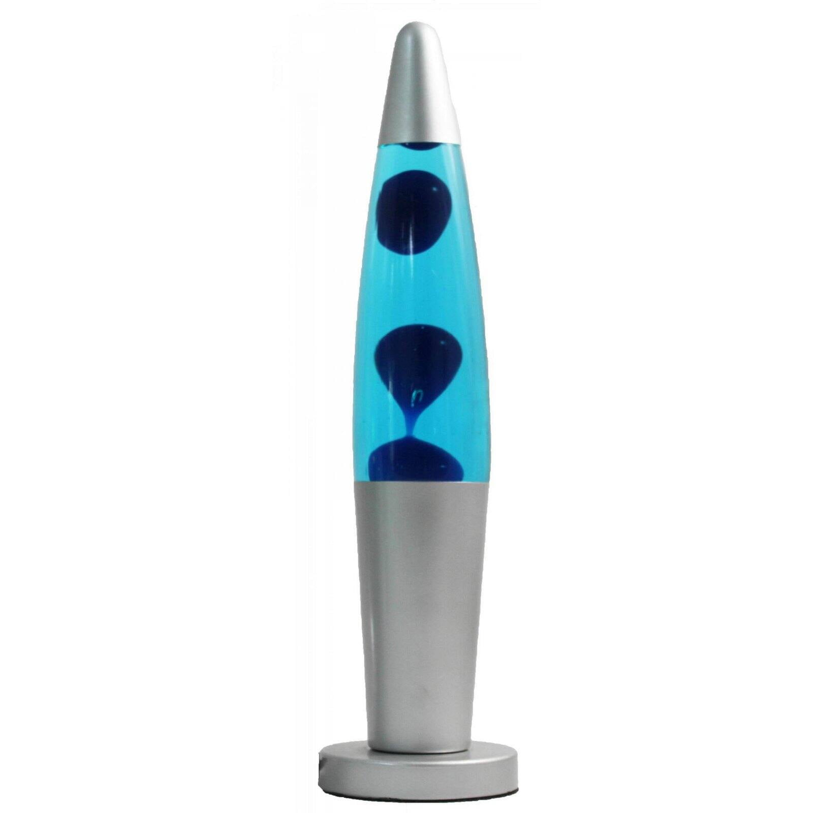 Creative Motion 13 in. Silver Base Relaxing Motion Lamp with Satin ...
