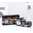 Creative Motorcycle Alarm Clock, Vintage Mini Desk Motorcycle Model ...