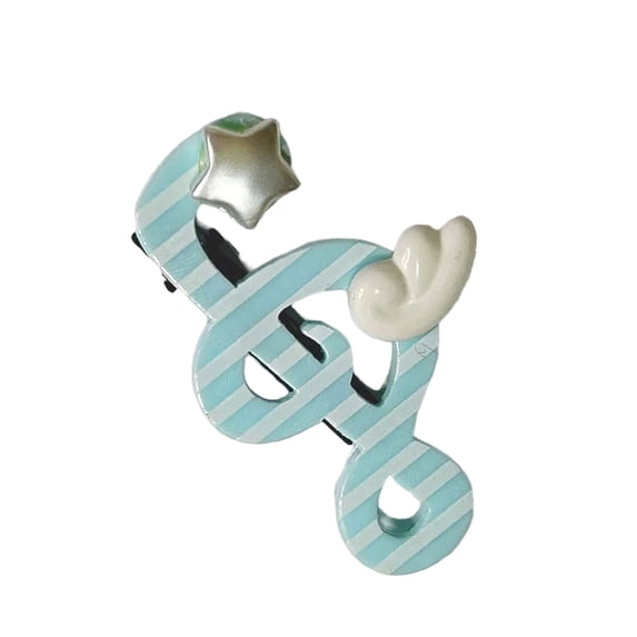 Creative Music Note Hair Clip Acrylic HairPin Hair Styling Accessories ...