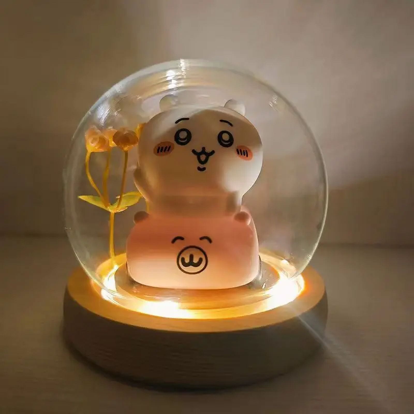 Creative Night Light Chiikawa Hachiware USAGI Small Table Lamp Bedroom ...