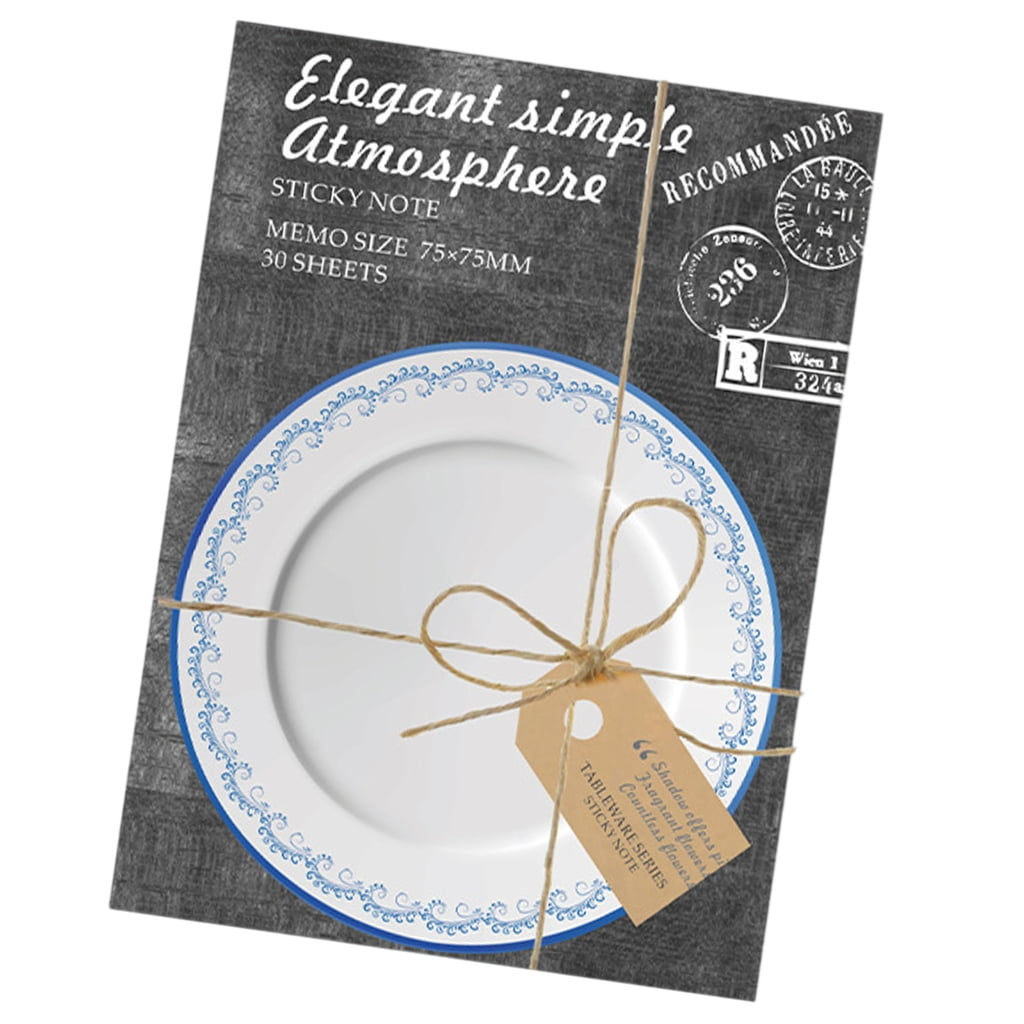 Creative Note Pad Adhesive Stickier Note Bowl and Dish Series Memos Pad ...