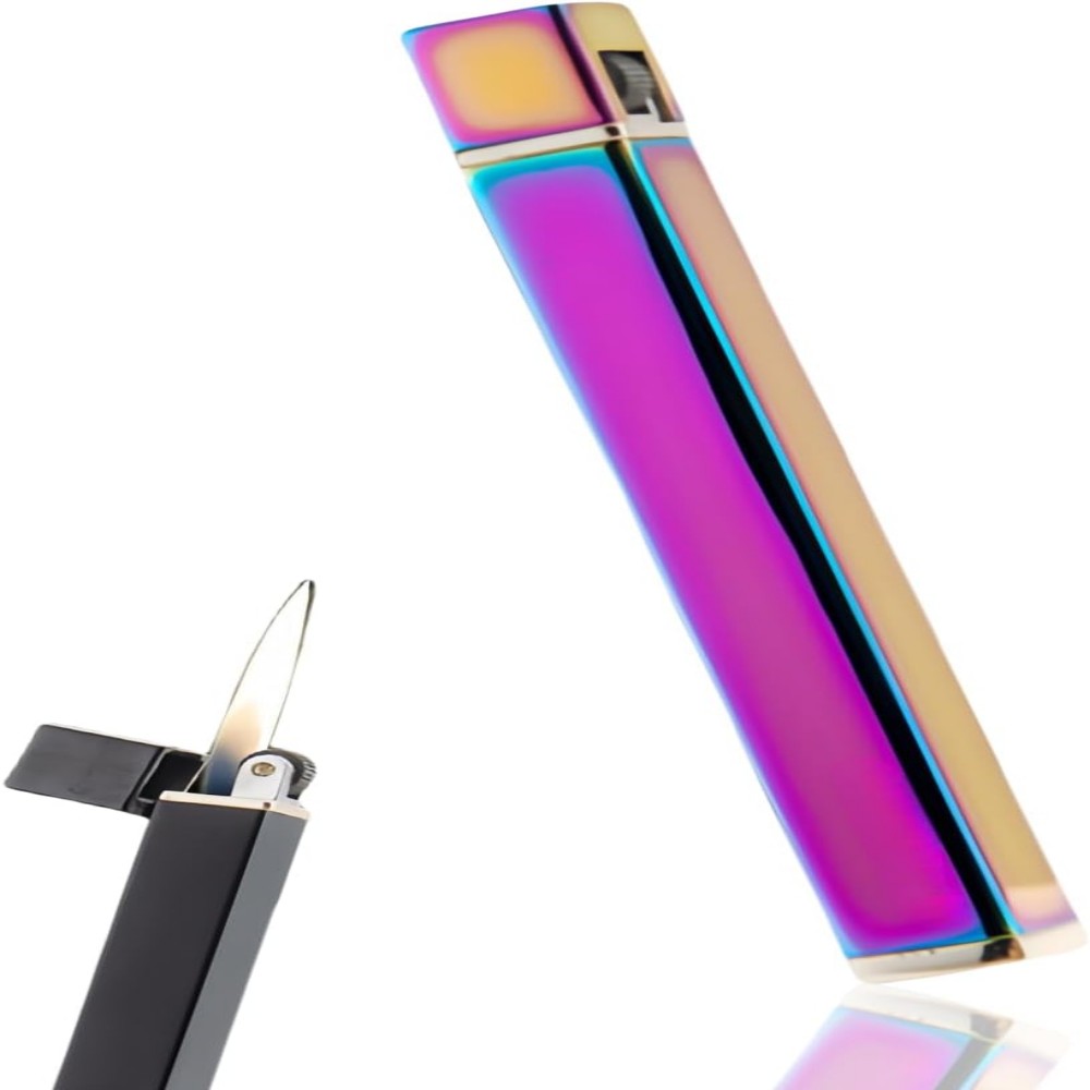 Creative Novelty Ultra-fine Wheel Lighter，Adjustable Flame Windproof ...