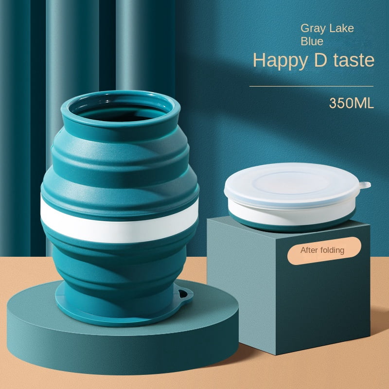 Creative ORIGIN CUP Portable Silicone Folding Cup with Lid Travel Wash ...