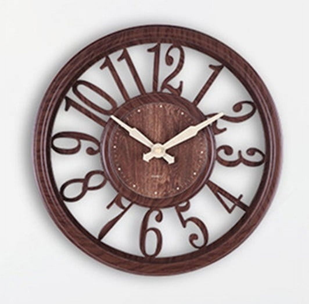 Creative Outdoor Garden Black Wall Clock Waterproof Home Decor Ornament ...