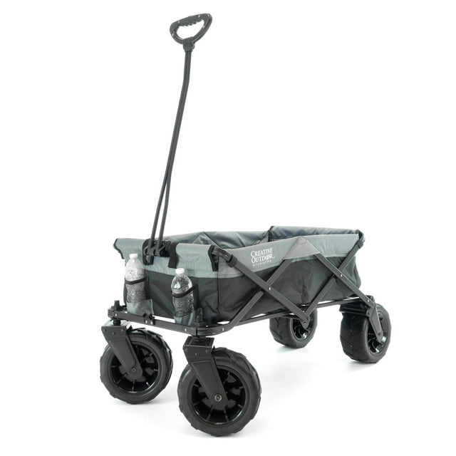 Creative Outdoor Heavy Duty Wagon All Terrain Beach Cart, 200lbs ...