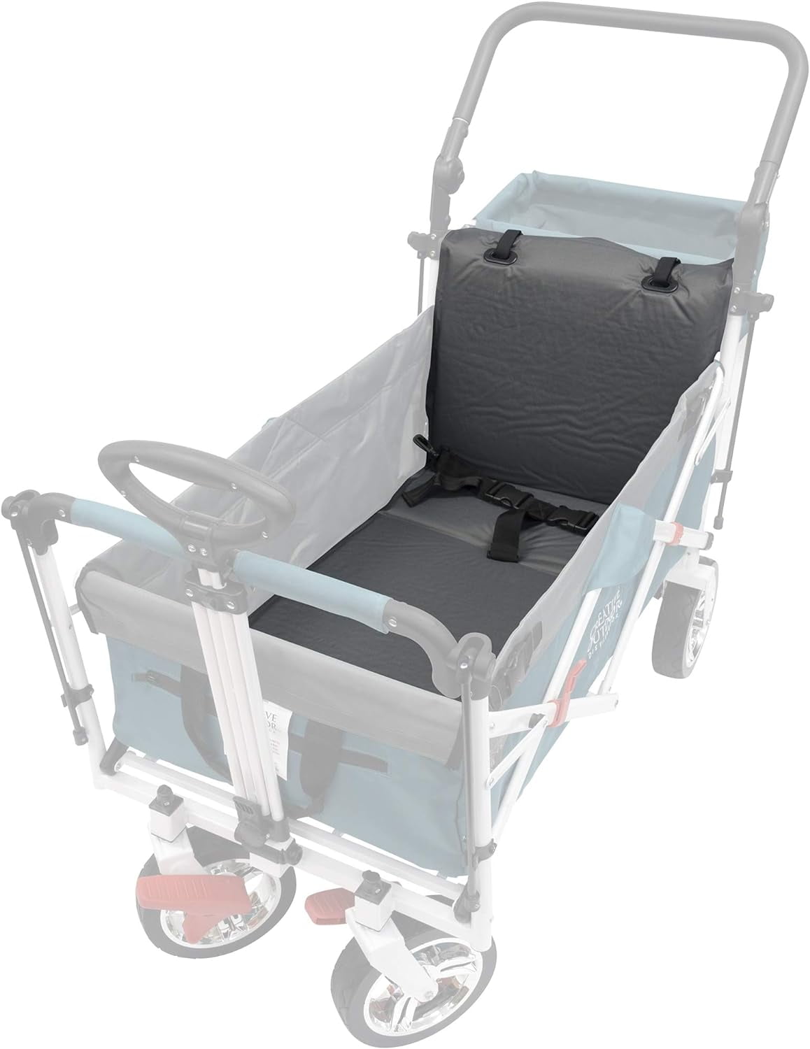 Creative Outdoor Self-Inflating Padded Seat Cushion with Backrest for ...