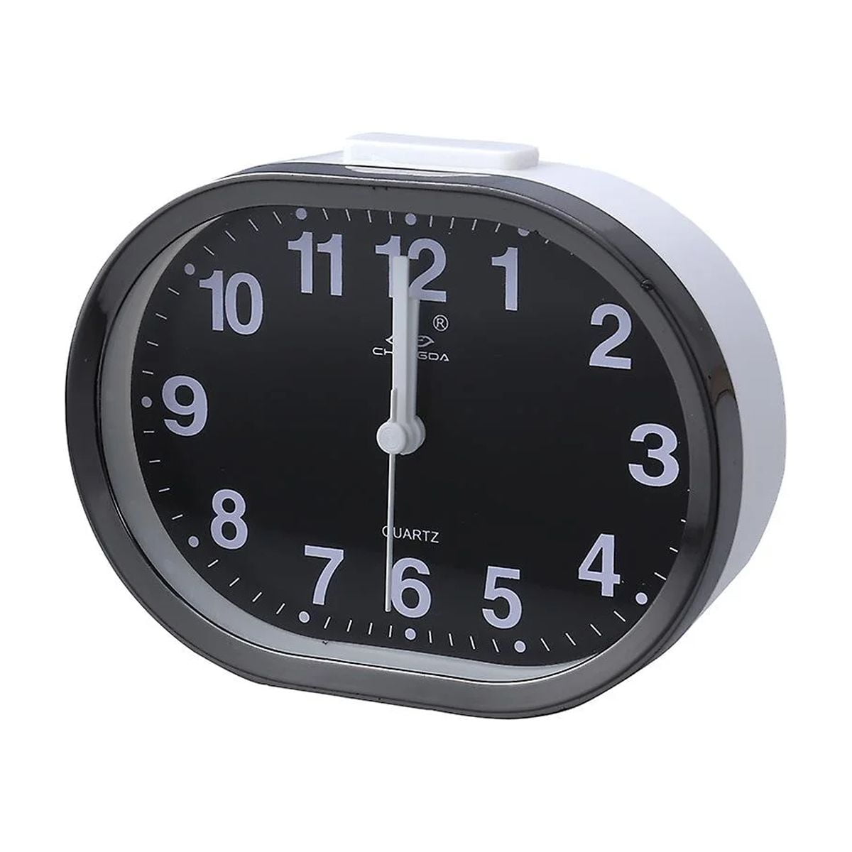 Creative Oval Battery Operated Electronic Silent Quartz Analog Travel ...