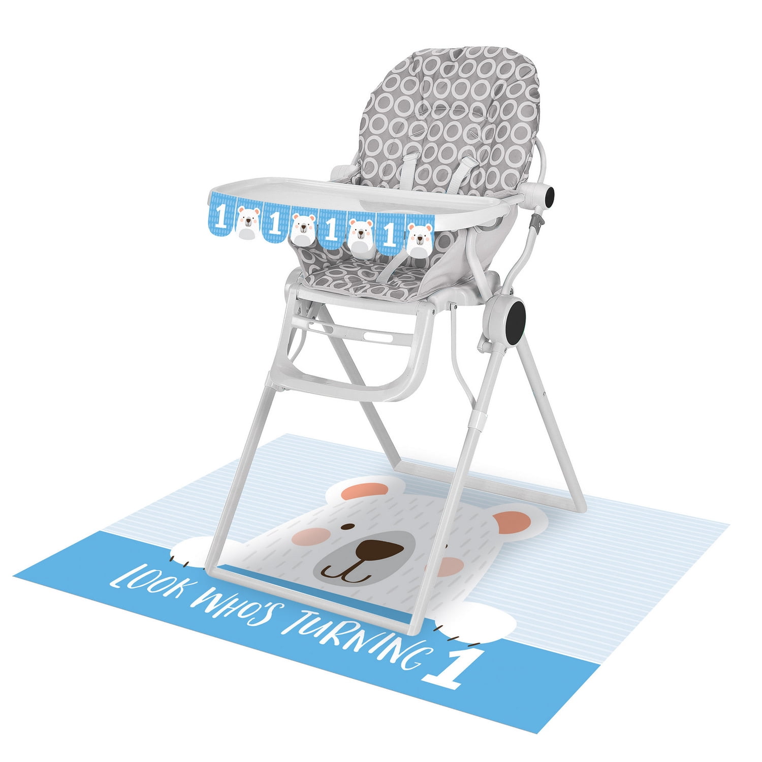 Creative Party Bear 1st Birthday High Chair Decoration Set - Walmart.com