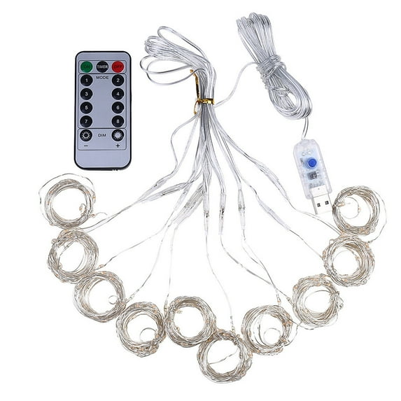Creative Party Decor Curtain Lights 8 Model USB String Light With ...