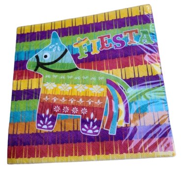 Mexican Fiesta Paper Beverage Napkins, 5in, 16ct - Walmart.com