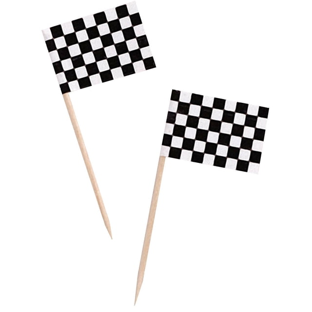 Creative Party Racing Flag Cake Topper (Pack of 50) - Walmart.com