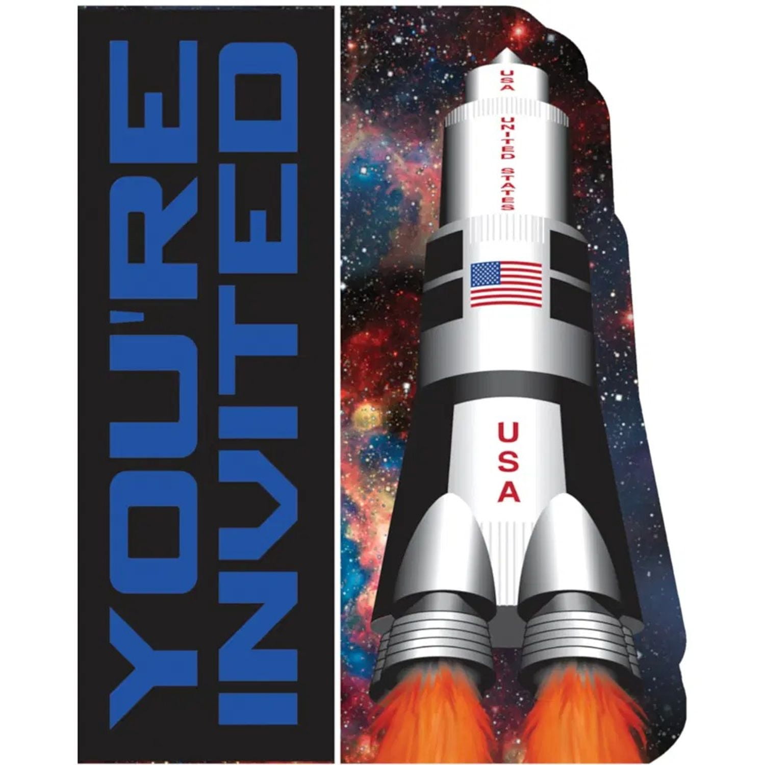 Creative Party Space Blast Happy Birthday Invitations (Pack of 8 ...