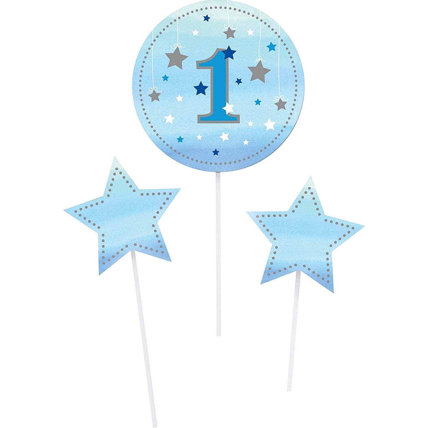 Creative Party Twinkle Little Star 1st Birthday Sticks (Pack of 3 ...