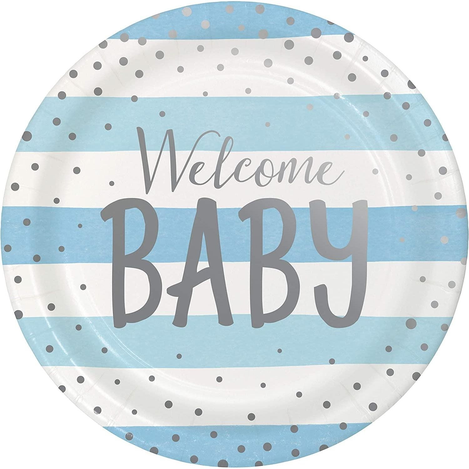 Creative Party Welcome Baby Paper Dinner Plate (Pack of 8) - Walmart.com