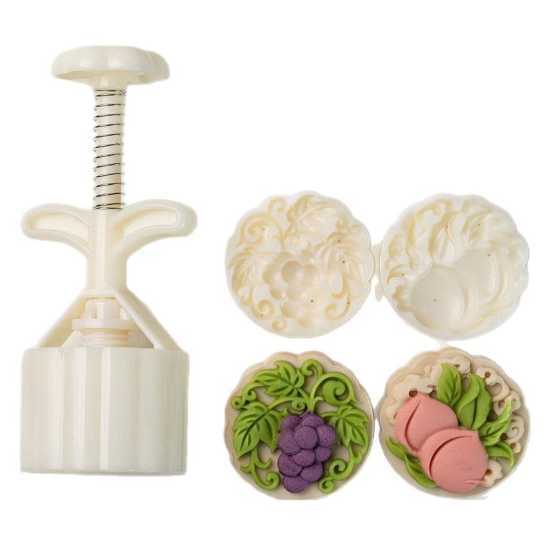 Creative Peach and Grape Shape Mooncakes Molds Durable Peach and Grape ...