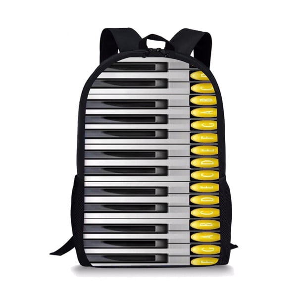 Creative Piano Keys Pattern Students Bag Laptop Bag Teenagers Cool ...