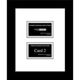 Creative Picture Frames 2-2" x 3.5" Double Opening Black Business Card ...